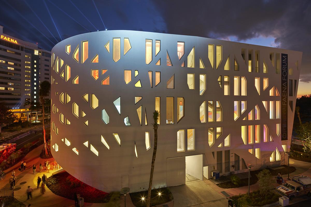 OMA’s triple-shining buildings Faena Forum opened in Miami Beach ...