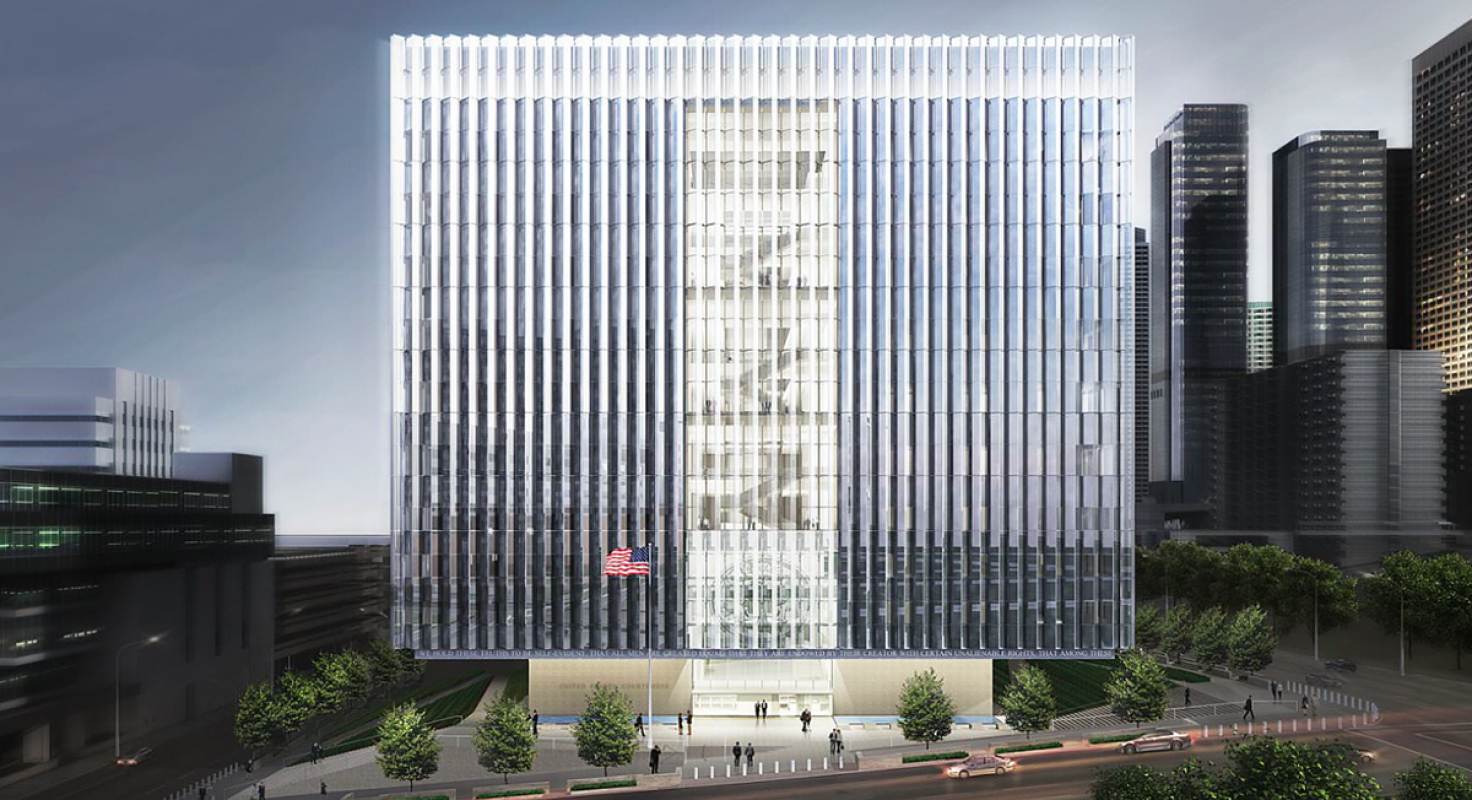 Take a virtual tour inside of the new L.A. Federal Courthouse designed ...
